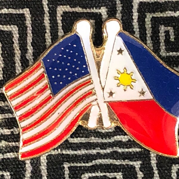 Filipino Flag Pin - Etsy