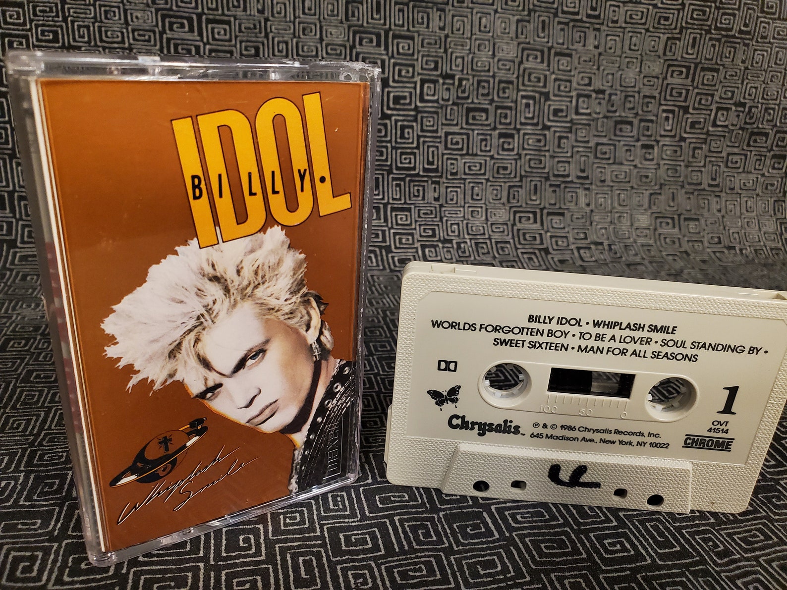 Billy Idol Cassette Tape Whiplash Smile To Be A Lover Etsy