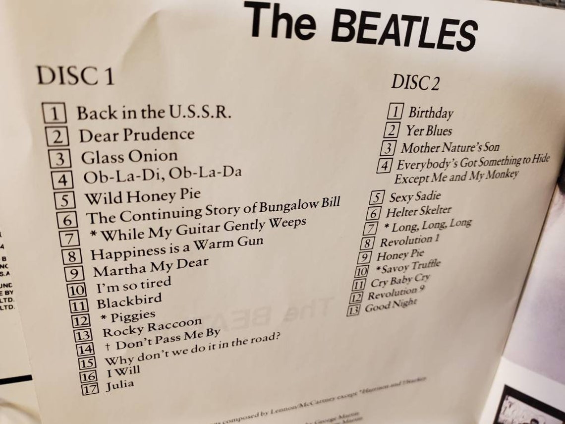 The Beatles The White Album 2 CD Set Helter Skelter | Etsy