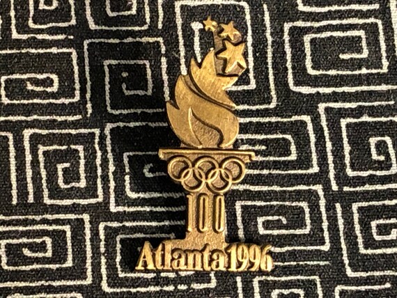 Flaming Olympic Torch Atlanta Olympics 100 years bron… - Gem