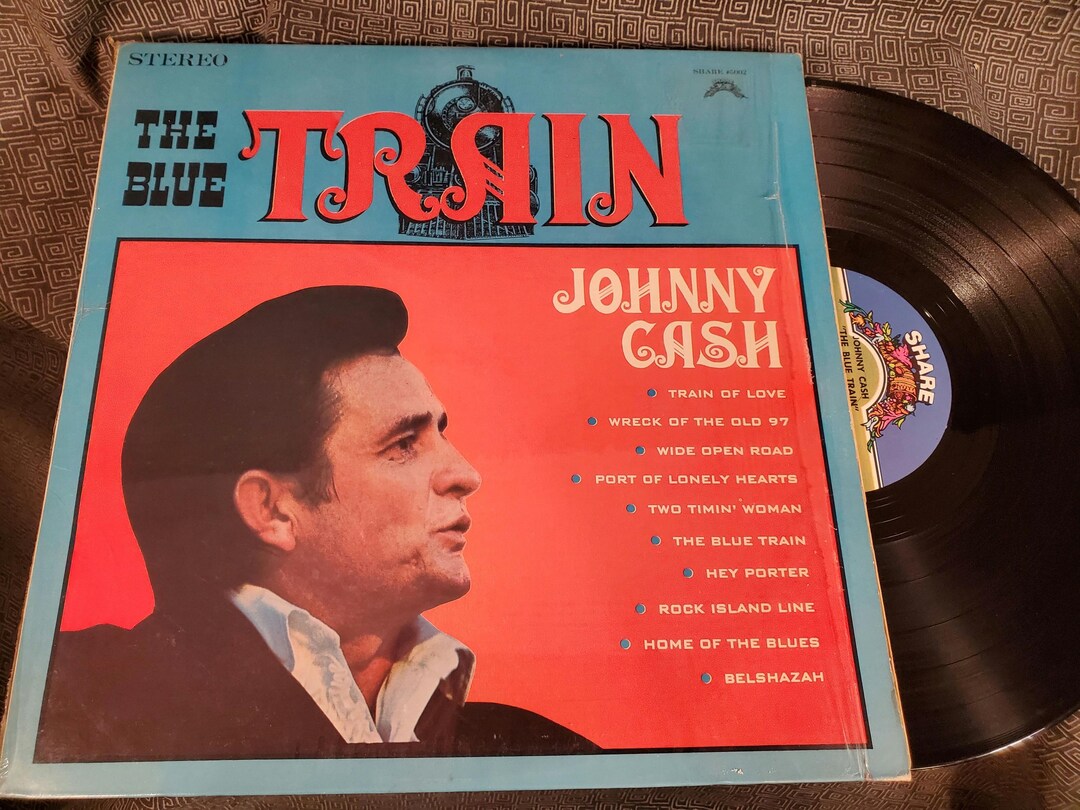 Johnny Cash Vinyl Record - Blue Train - Play Tested LP - VG+ Classic ...