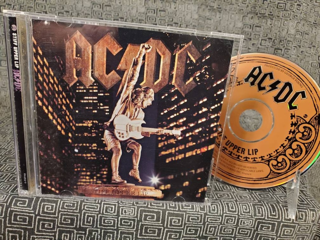 ACDC Stiff Upper Lip CD Angus Young - - Etsy