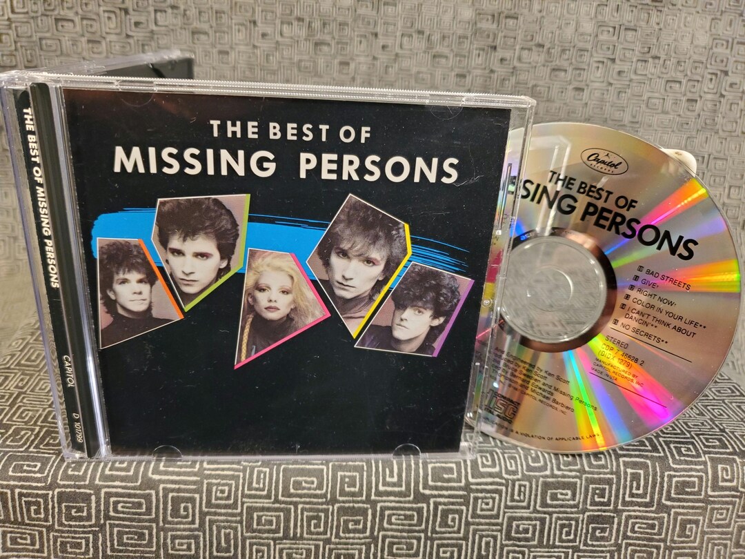 Missing Persons CD Greatest Hits - Words - New Wave Punk Music - Dale ...