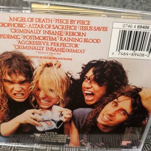 Slayer CD Reign in Blood Remastered and Expanded With Bonus Tracks ...