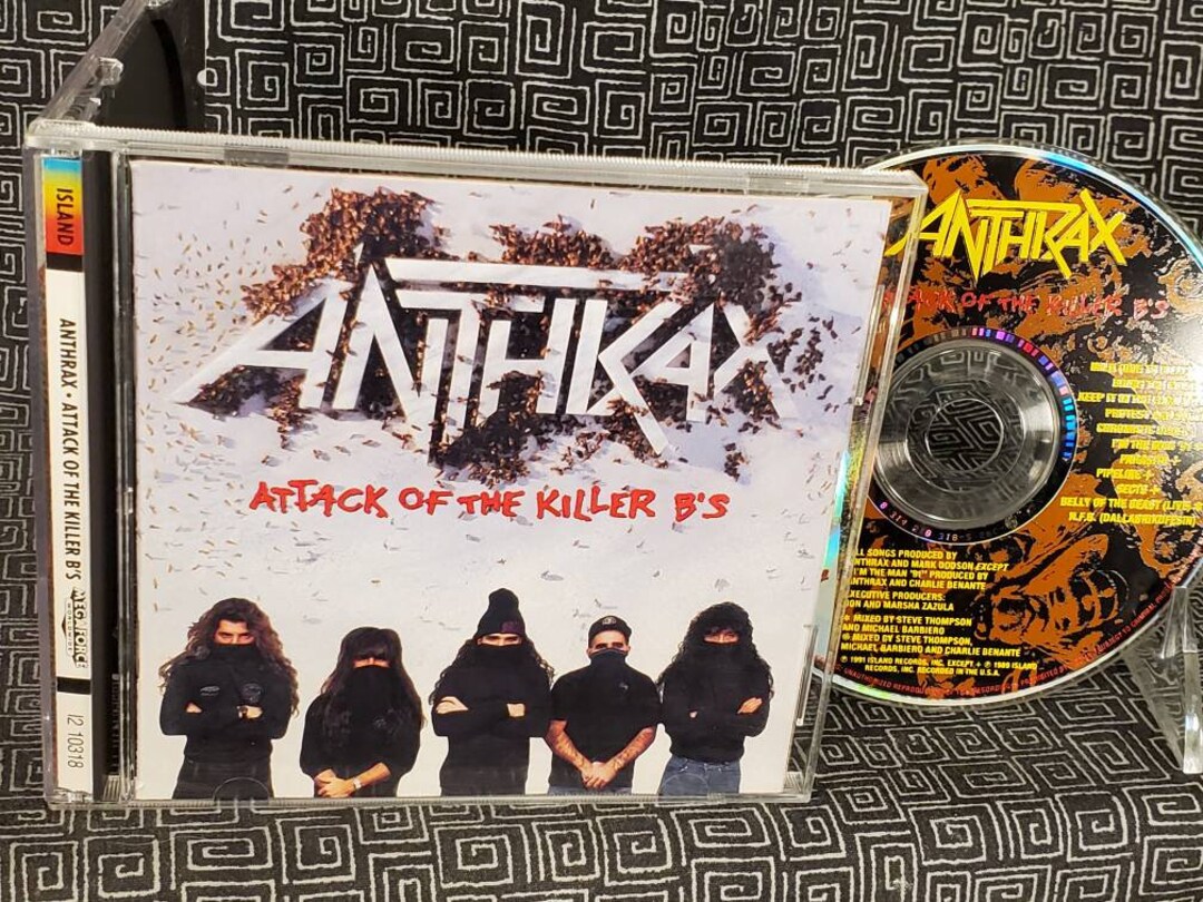 Anthrax CD Attack of the Killer B's Bring the Noize Cover Songs SOD Public Enemy KISS 1991 - Etsy
