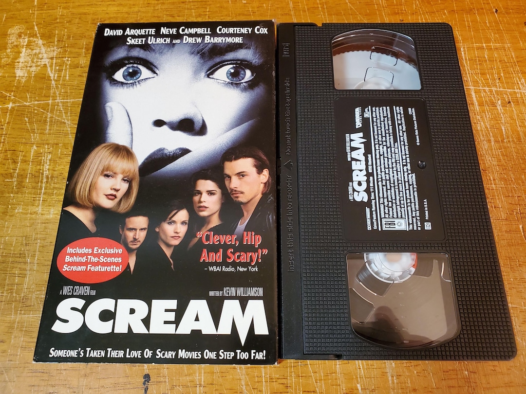 SCREAM VHS Horror Movie - Original Drew Barrymore Slasher Classic - Etsy