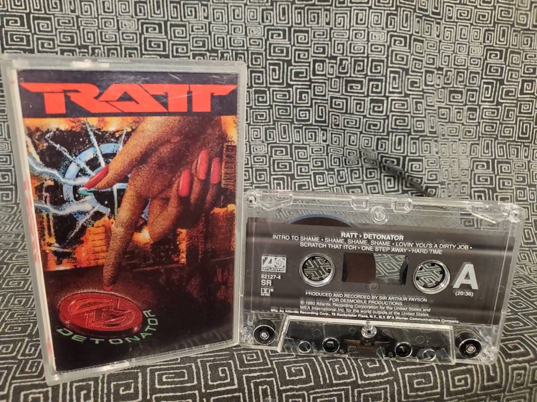 RATT Detonator Cassette Tape Ratt & Roll - Glam Hair Metal Classic ...