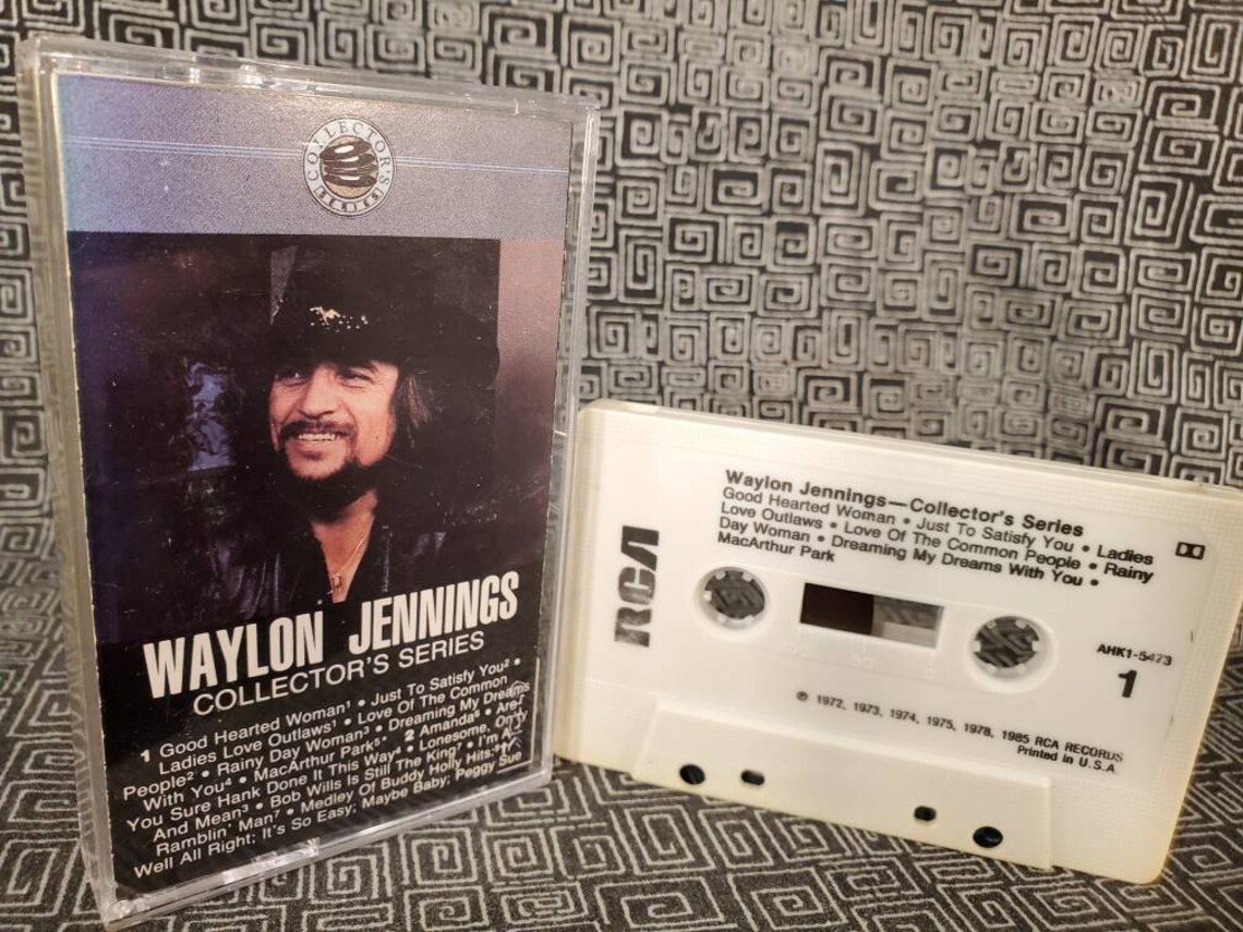Waylon Jennings Collectors Series Cassette Tape 1985 Outlaw - Etsy España