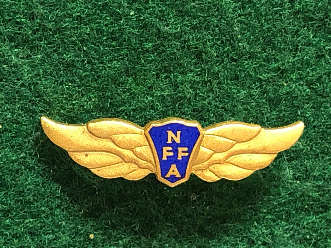 NFFA National Flying Farmers Association Lapel Pin Wings Gold Pin Eagle ...