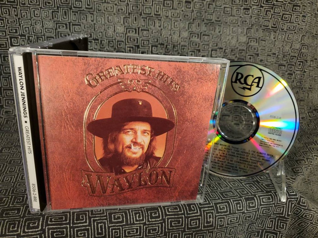 Waylon Jennings CD Greatest Hits - Outlaw Country - Etsy