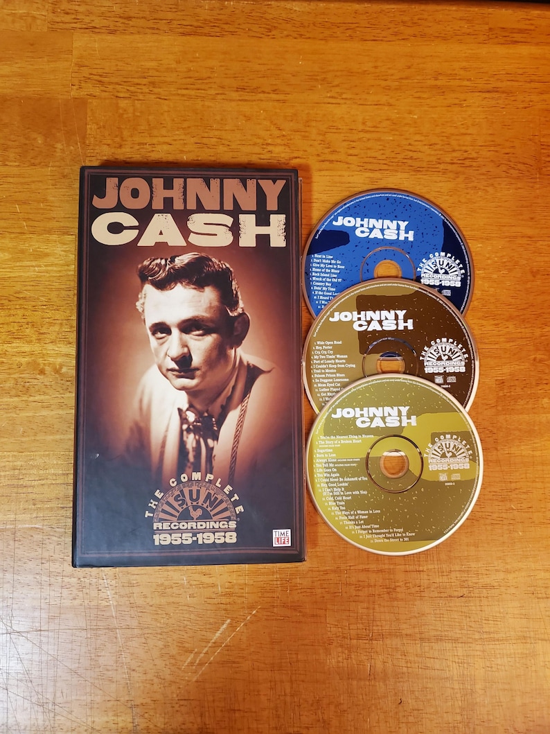Johnny Cash 3 CD Box Set - Complete Sun Recordings - Etsy
