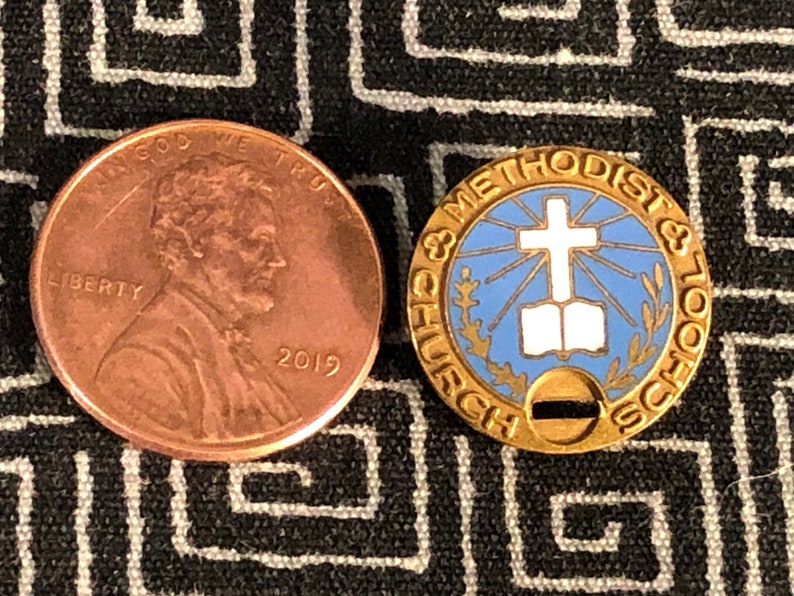 Methodist Church School 10K Gold Pin Christ Religion - Etsy