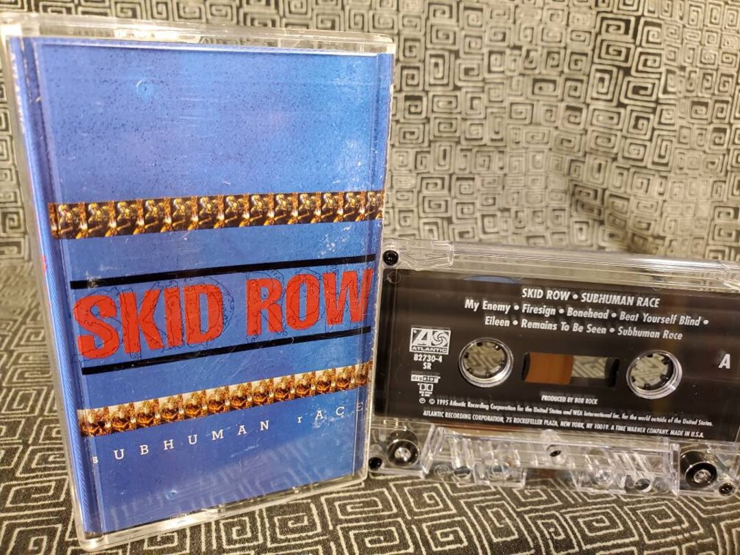 SKID ROW Cassette Tape Subhuman Race Sebastian Bach My Enemy Breakin ... SKID ROW Cassette Tape Subhuman Race Sebastian Bach My Enemy Breakin ...