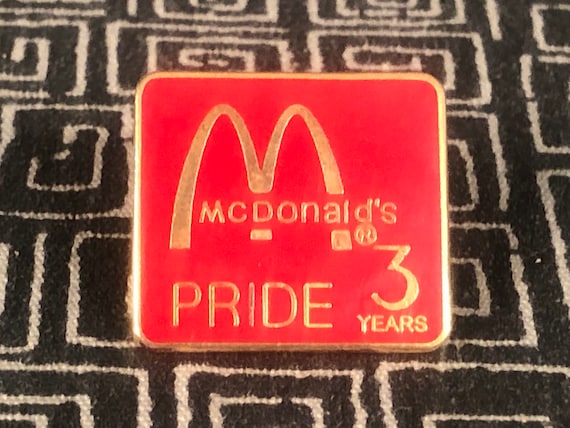McDonald's 3 Years Pride Enamel Pin - Employee of the… - Gem