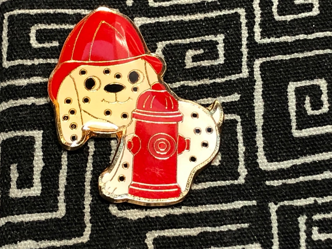 Dalmation Enamel Pin - Fireman Pin - Fire Fighter Pin - FD - Fire ...