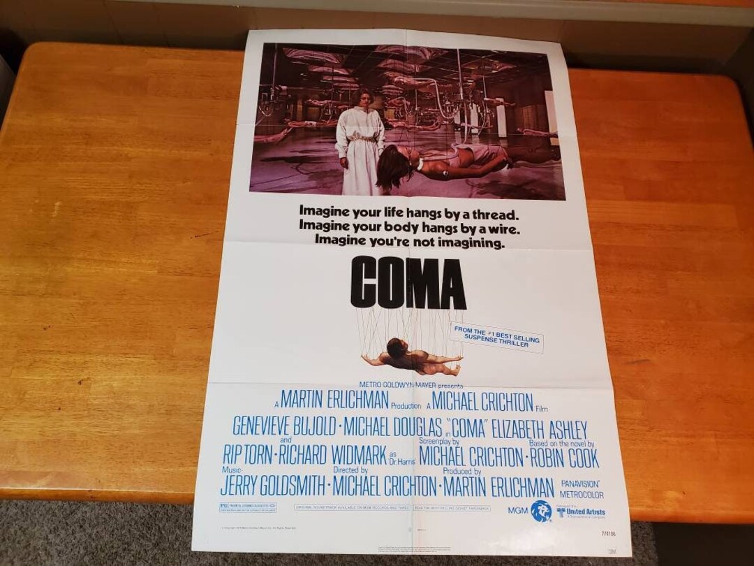 COMA Movie Poster Authentic Original Vintage Folded Theater One Sheet ...