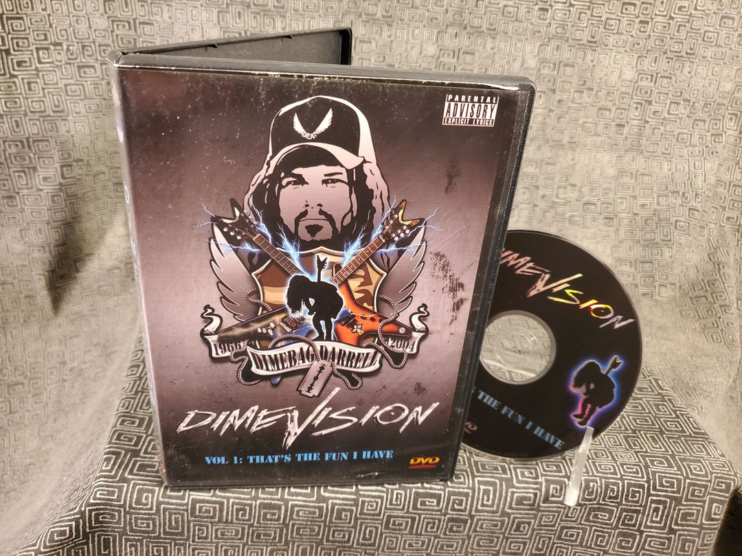 DIMEVISION DVD PANTERA Guitarist Dimebag Darrell Damageplan Heavy Metal ...