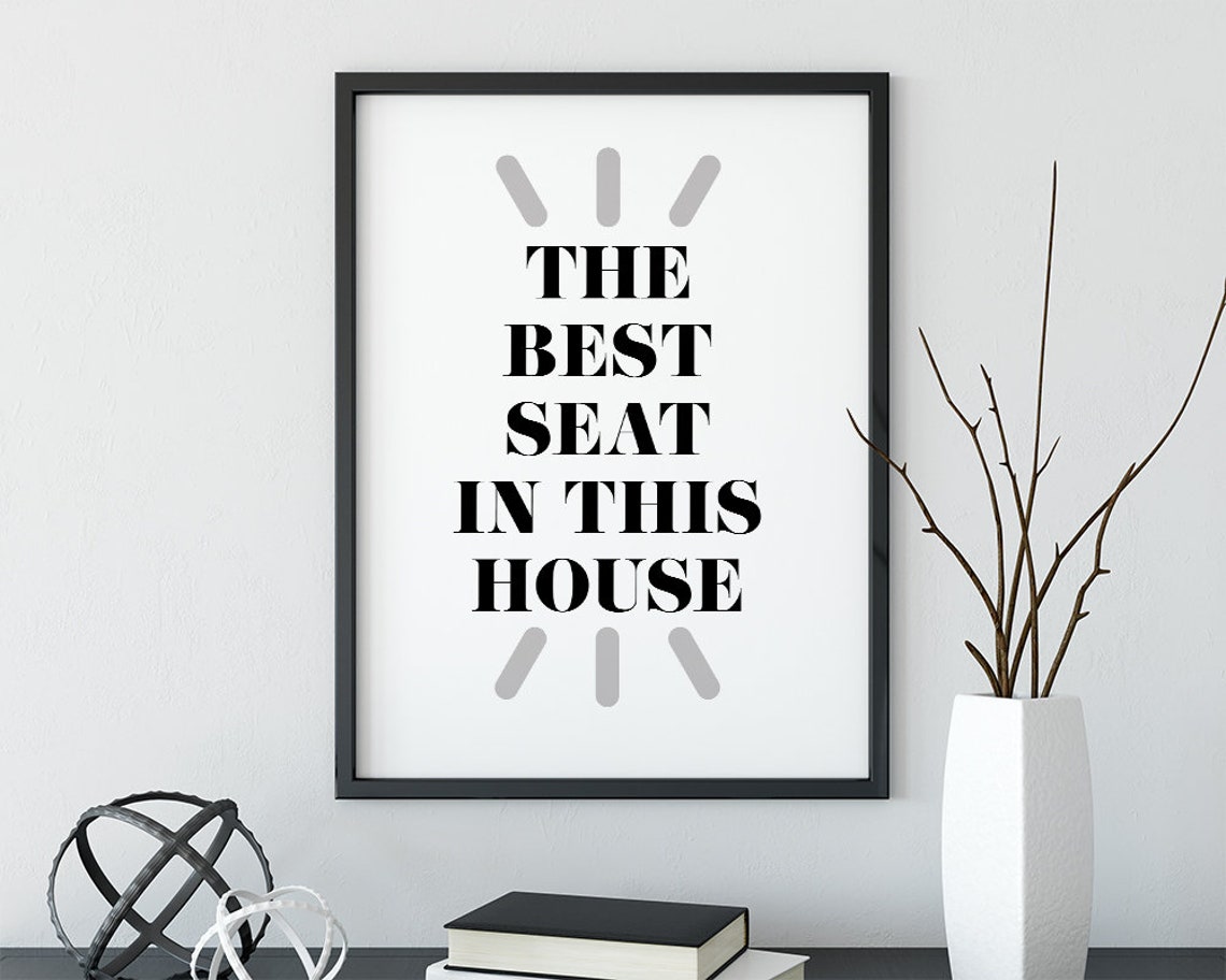 PRINTABLE Funny Bathroom Sign, Restroom Toilet Seat Humor, WC Wall Art ...