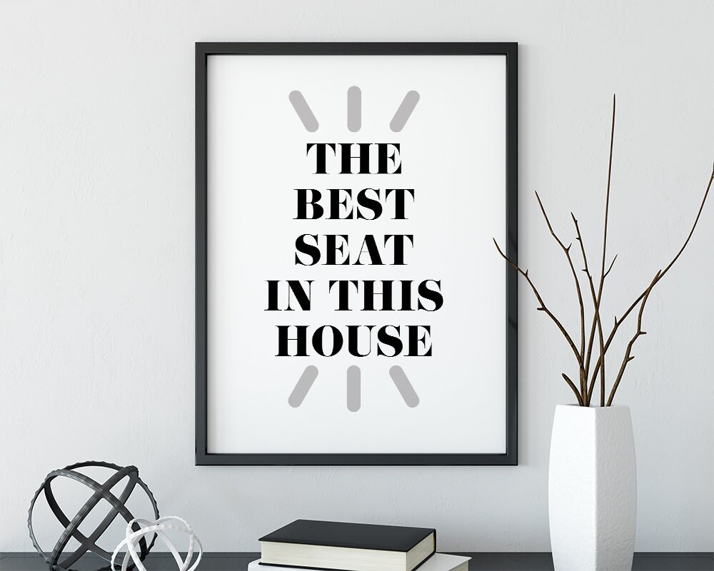 PRINTABLE Funny Bathroom Sign, Restroom Toilet Seat Humor, WC Wall Art ...