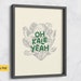 PRINTABLE Kitchen Wall Art, Oh Kale Yeah, Vegetable Puns Decor Download ...