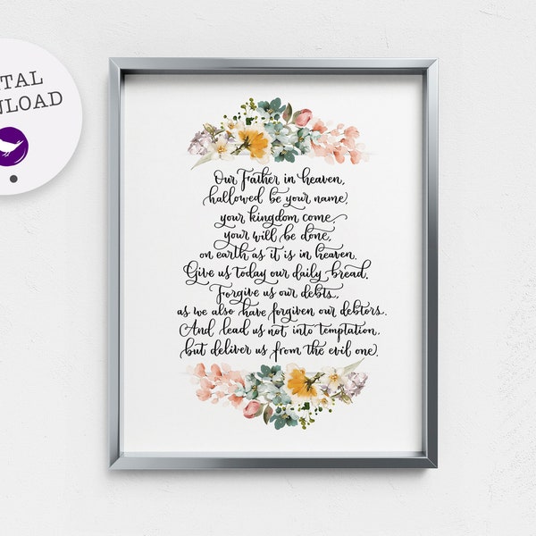 Matthew 6 9 - Etsy