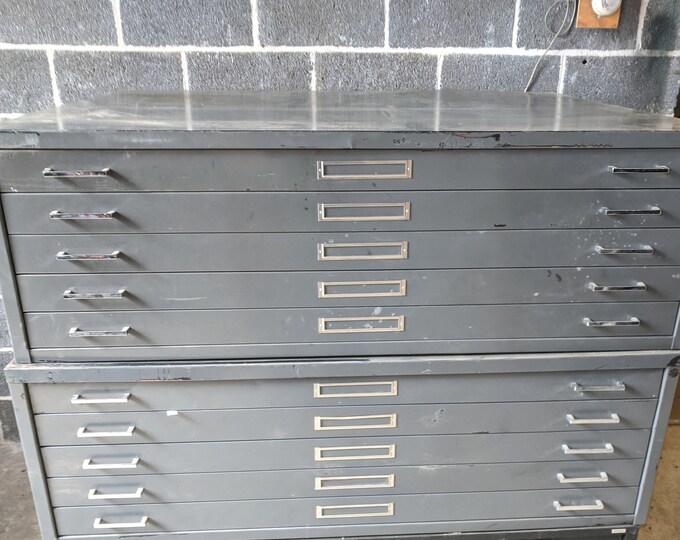 Stacor Flat File Cabinet 5 Drawer Large Format ARCH E 48"x 36" Grey ...