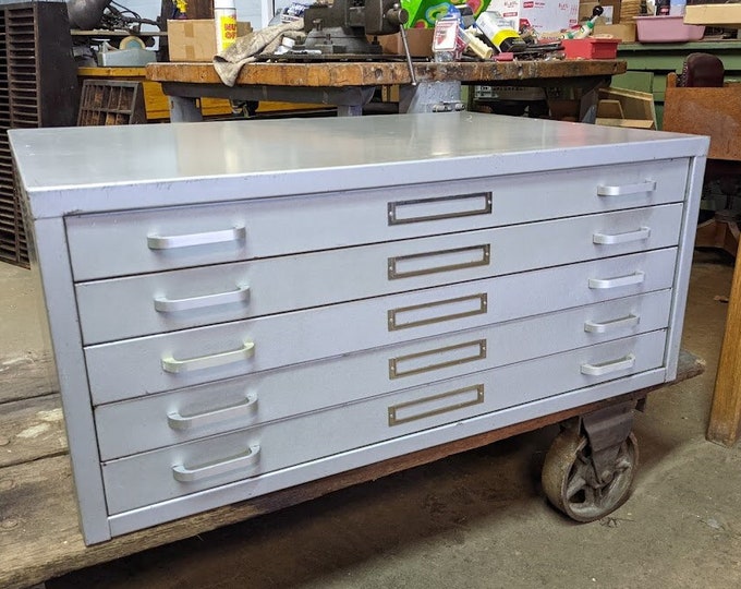 Huge Custom Built 2-drawer Flat File, Holds Material up to 72 X 44 ...
