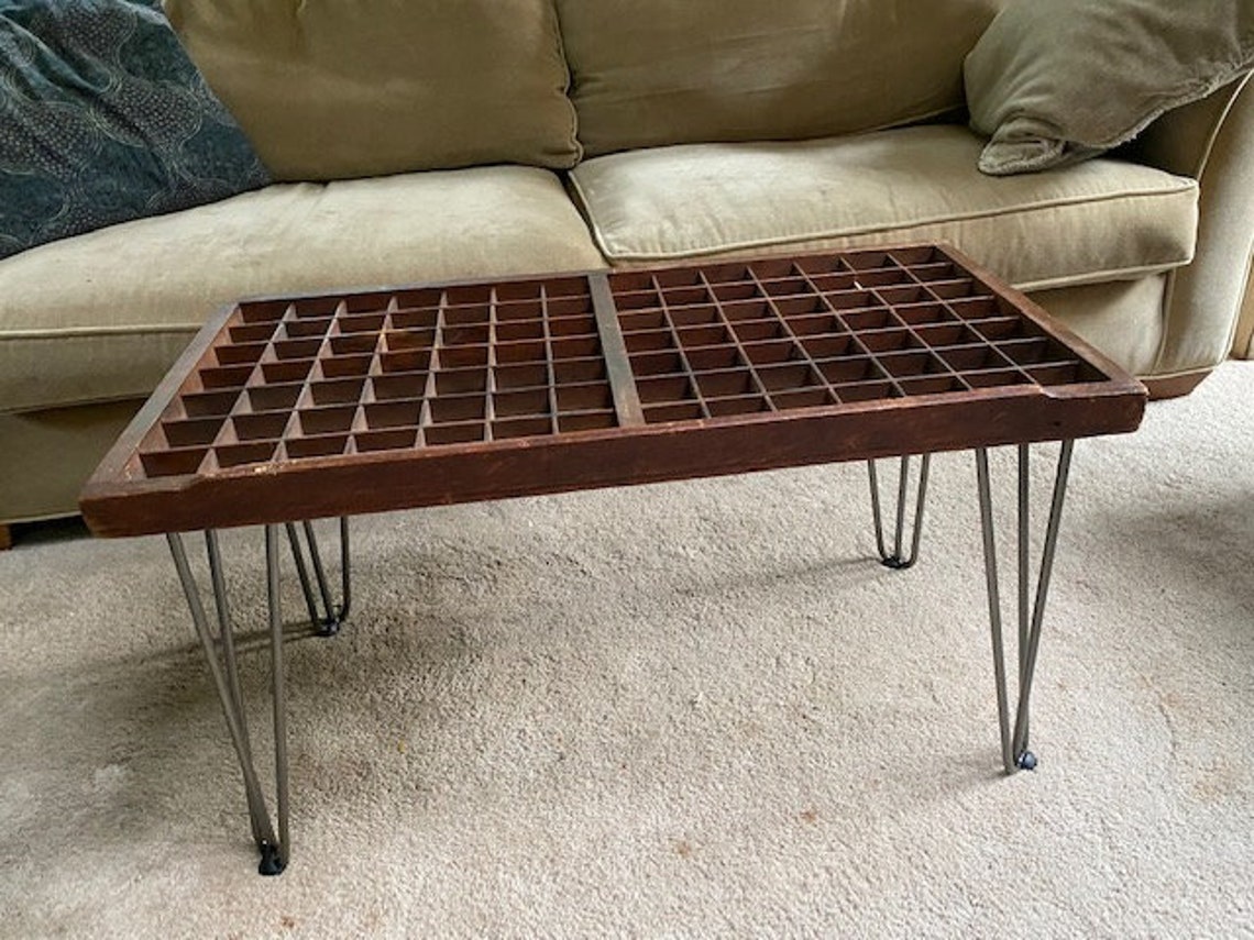 Hamilton 1800's Letterpress Printers Drawer Glass Top - Etsy