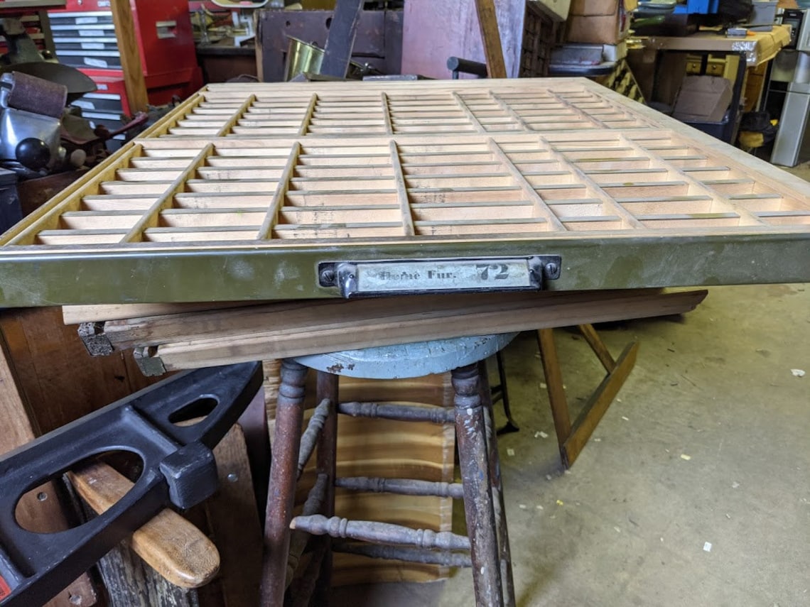 Large Letterpress Typeset Drawer Ludlow Style VERY CLEAN - Etsy