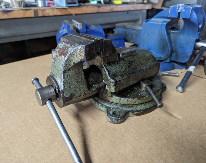 Rare Vintage FPU 4" Swivel Bench Vise Polish Bison-biel - Etsy