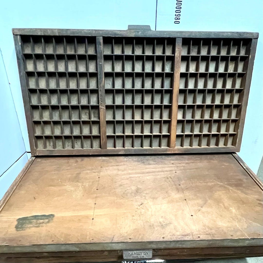 Hamilton Letterpress Triple Type Case Printers Drawer - Etsy
