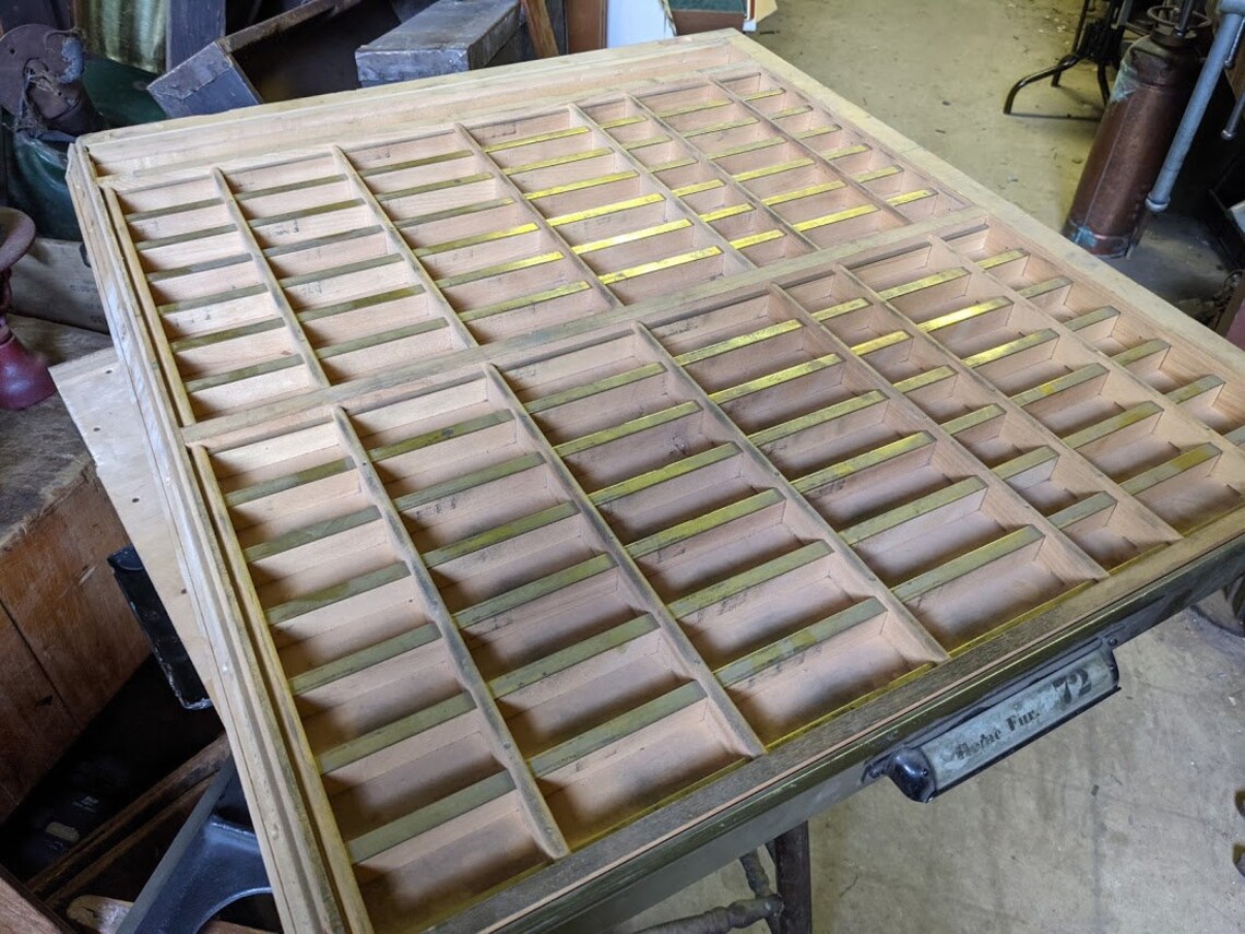 Large Letterpress Typeset Drawer Ludlow Style VERY CLEAN - Etsy