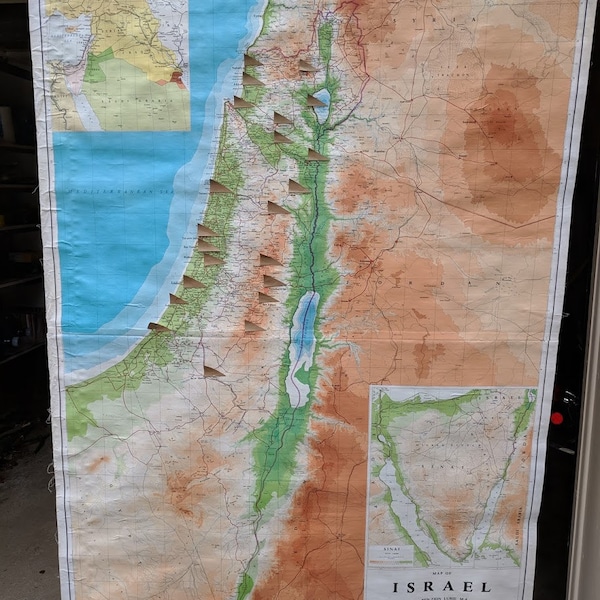 Israel Wall Map - Etsy