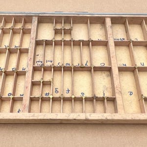 Hamilton Letterpress California Job Type Case Printers Drawer - Etsy