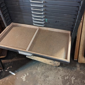 Hamilton Type Case Printers 24 Drawer Cabinet Open Drawer for Wood Type ...