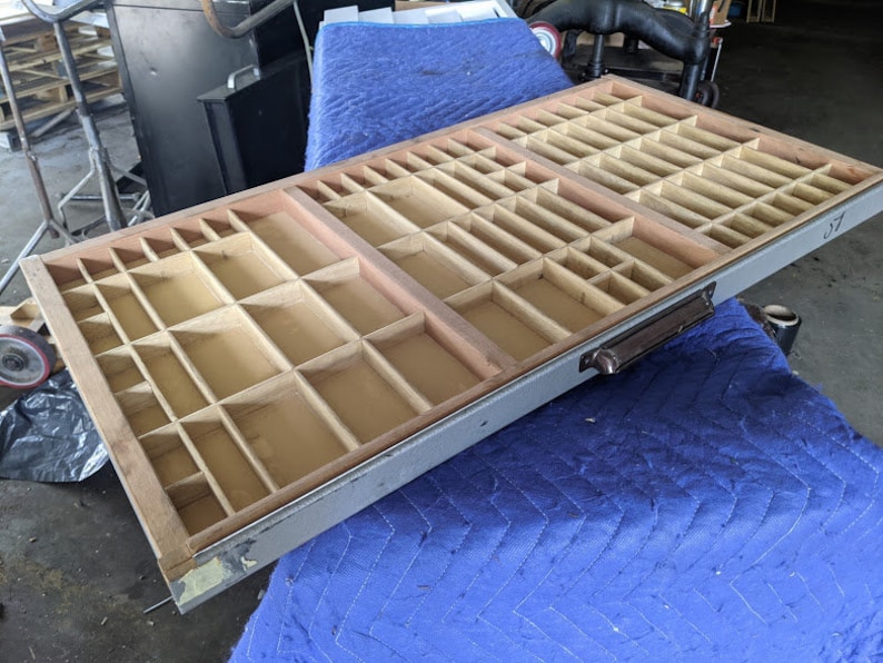Hamilton Letterpress California Job Type Case Printers Drawer - Etsy