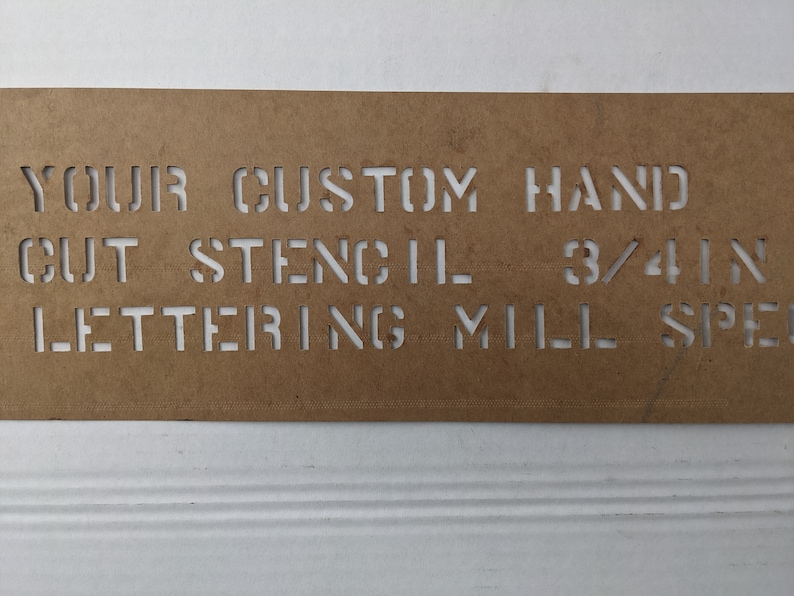 Custom Cut Vintage Military Spec Oil Board Stencils 3/4 - Etsy