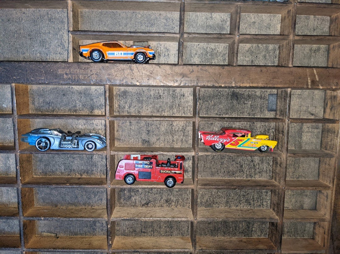 Matchbox Hot Wheels Display Hamilton Letterpress Typeset Drawer Showbox ...
