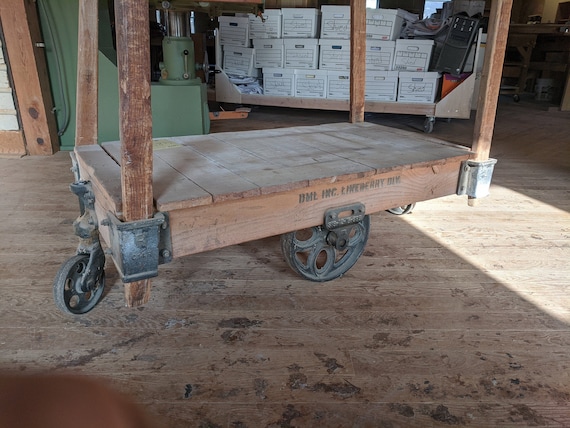 Genuine All Original Lineberry Factory Furniture Railroad Cart - Etsy