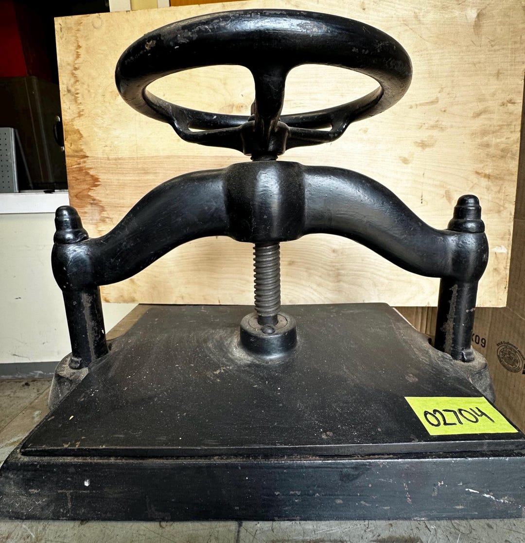 Antique Large Book Press 15 X 10 - Etsy