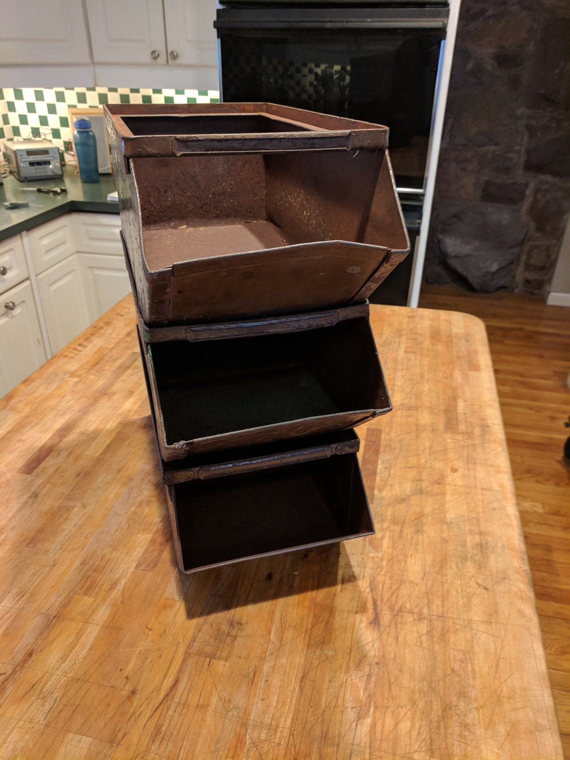 Steel Storage Parts Bin Planter Stackbin Hopper Box - Etsy