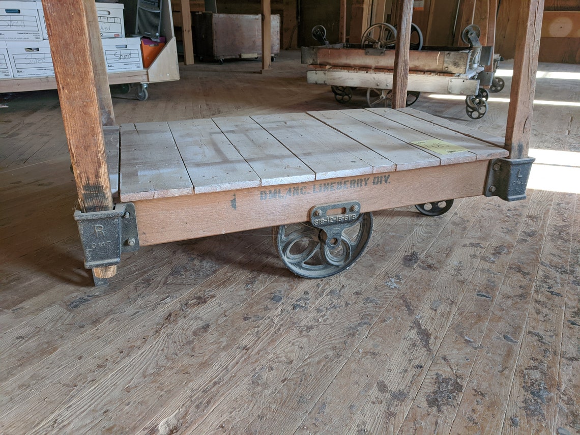 Genuine All Original Lineberry Factory Furniture Railroad Cart - Etsy