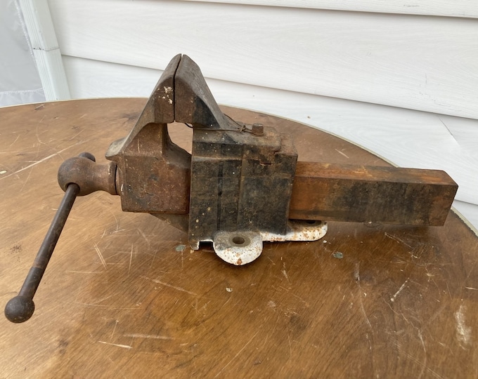 Very Rare Prentiss Coach Makers Self Adjusting Jaw Vise 4-1/2" Wide Jaw ...