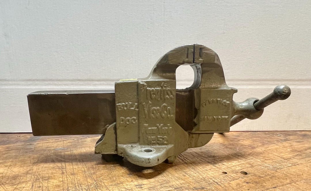 Vintage Prentiss Bulldog #52 4” Bench Vice - Etsy