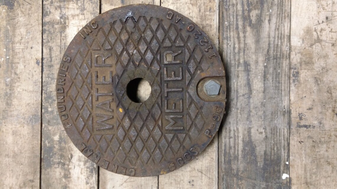 Vintage Water Meter Covers - Etsy