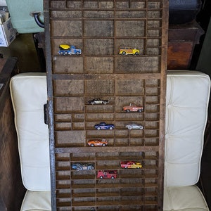 Matchbox Hot Wheels Display Hamilton Letterpress Typeset Drawer Showbox ...