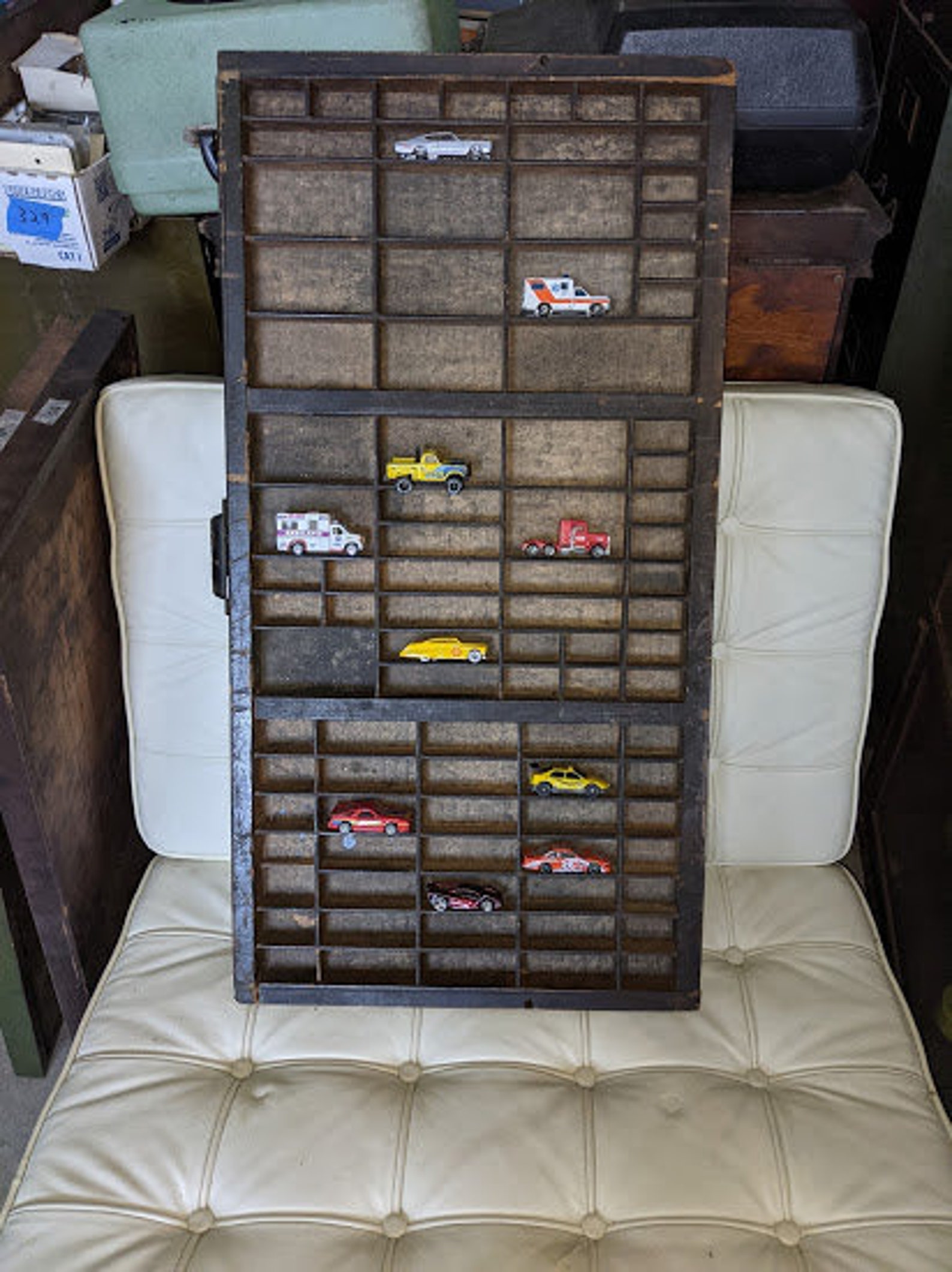 Matchbox Hot Wheels Display Hamilton Letterpress Typeset Drawer Showbox ...
