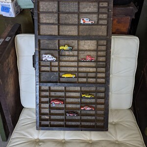 Matchbox Hot Wheels Display Hamilton Letterpress Typeset Drawer Showbox ...