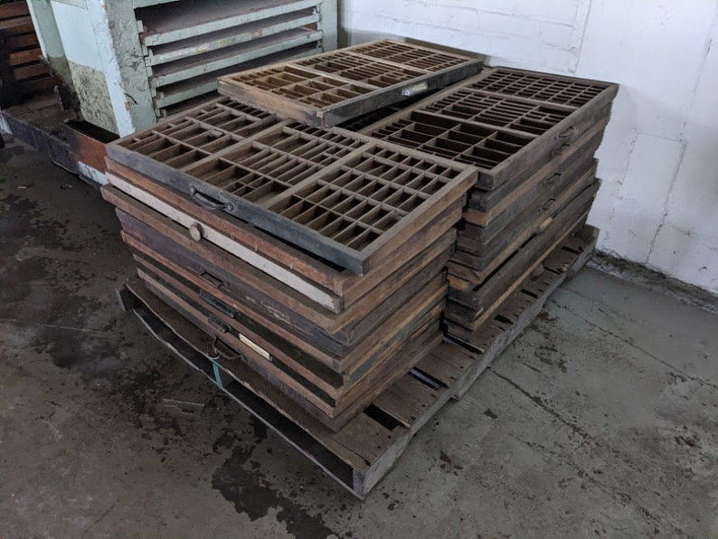 Hamilton Letterpress California Job Type Case Printers Drawer - Etsy