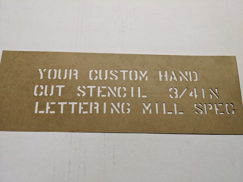 Custom Cut Vintage Military Spec Oil Board Stencils 3/4 - Etsy